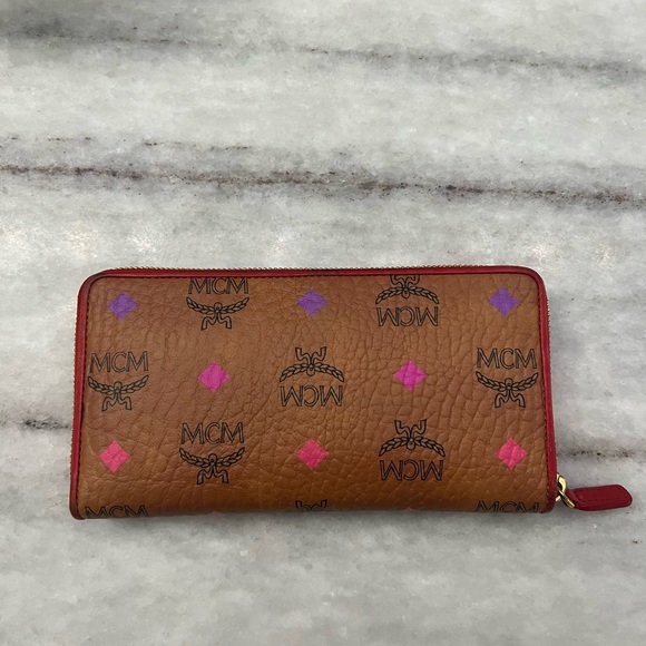 MCM | Other | Mcm Large Zip Around Wallet Authentic Limited Edition ...
